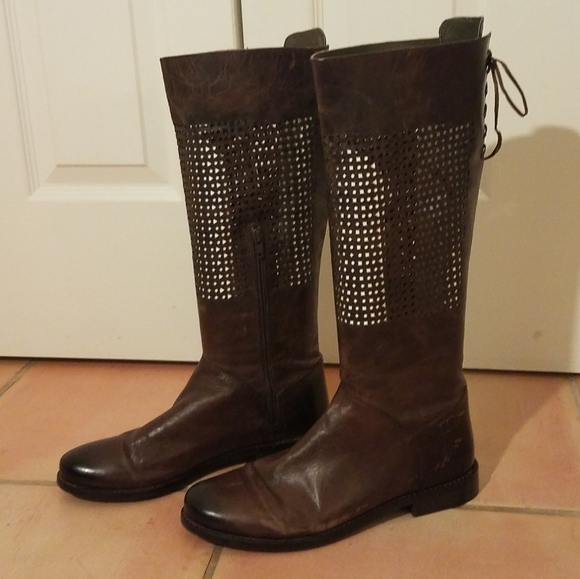 Matisse | Shoes | Matisse Cage Perforated Laser Cut Riding Boots | Poshmark